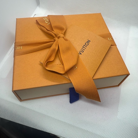 Louis Vuitton | Accessories | Louis Vuitton Orange Box With Ribbon ...